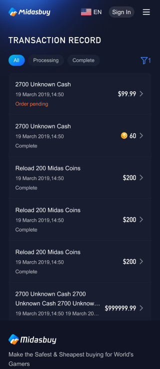 Top-up Store Midasbuy Hong Kong(China)| Official Top up center｜ Game & Coin Props Shop